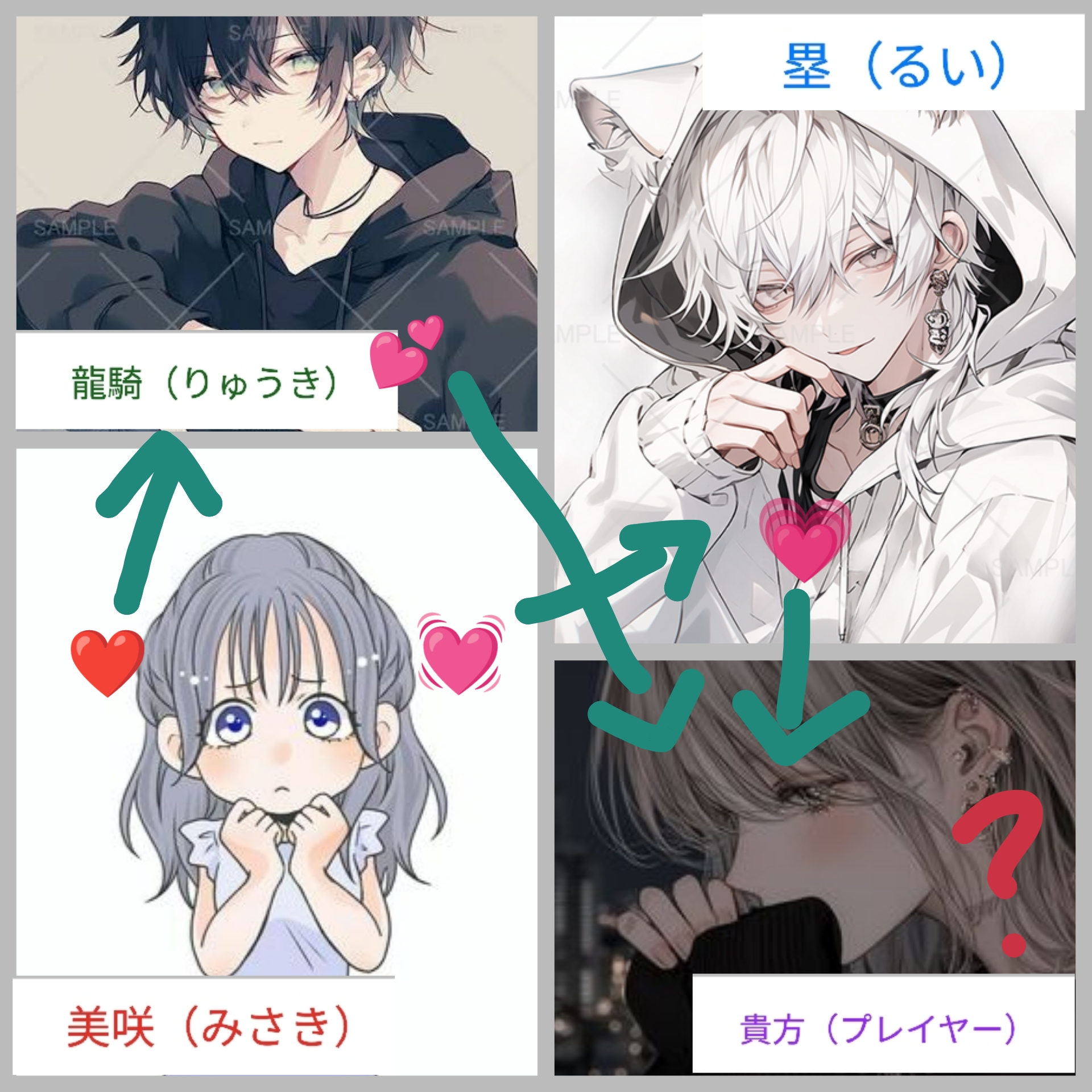 四角関係💘 - zeta