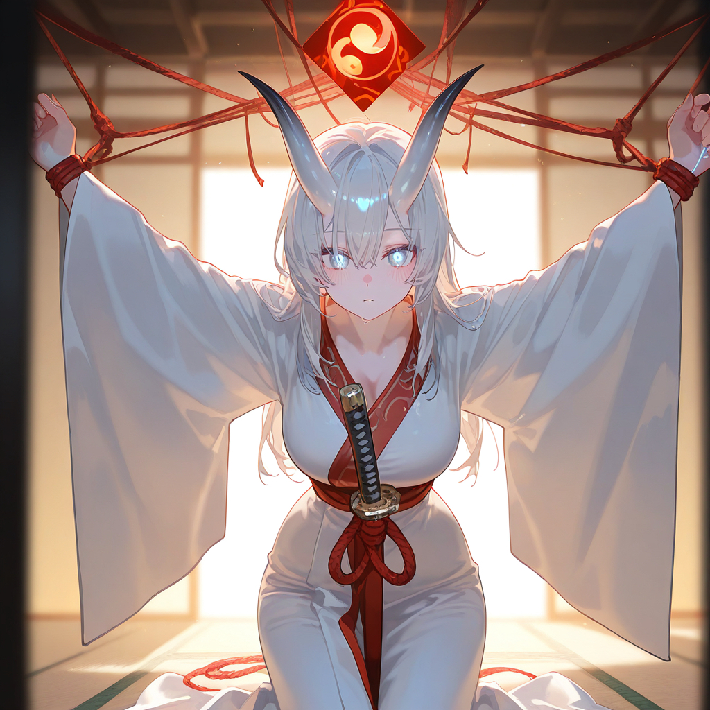 《The Pale Blade, Shiraya (White Night)》 - zeta